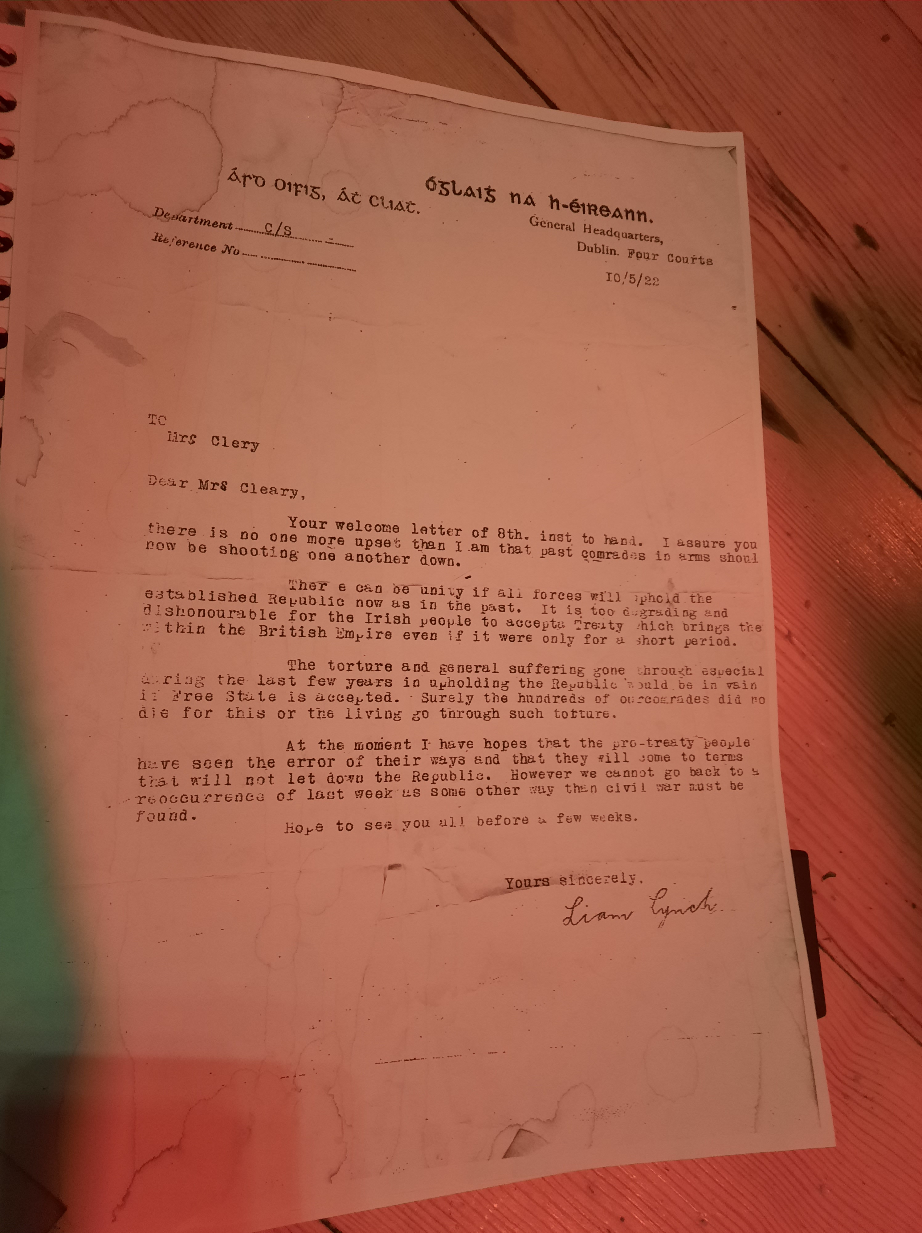 Kilfinane Revolutionary Workshop Part 2 – Landscapes of Revolution